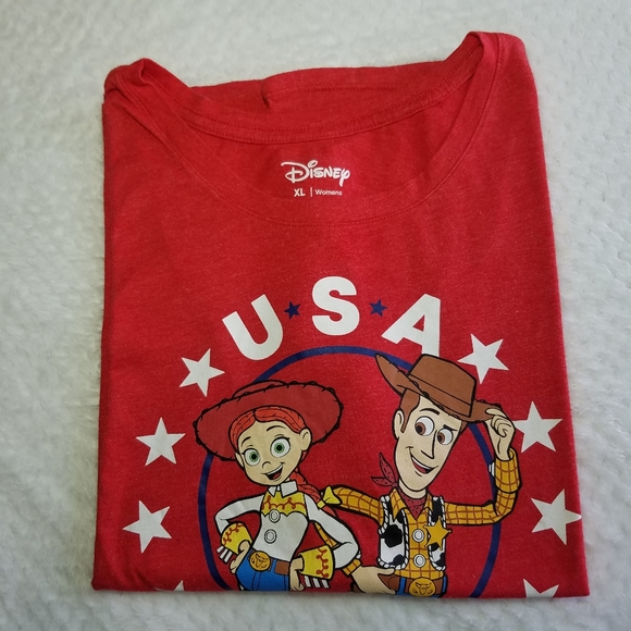 Disney | Tops | Disney Usa Toy Story Woody Jessie Red T Shirt | Poshmark